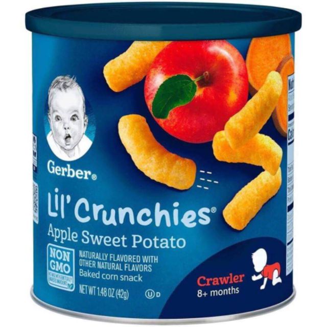 พร้อมส่ง ขนมข้าวโพดอบกรอบ สำหรับเด็ก Gerber Graduates Lil Crunchies ...