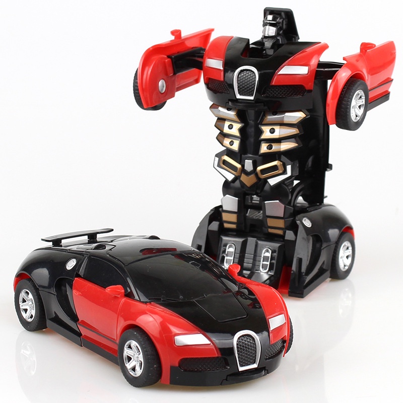 model：2 in 1 Deformation Robot Car Children's Toy Car Model lastic Mini ...