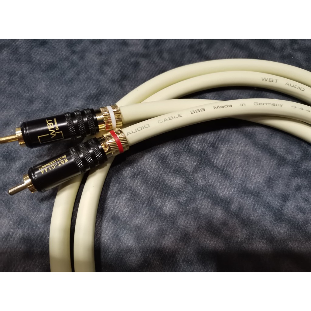 สายสัญญาน RCA WBT888 เข้าหัว WBT0144 Gold Plated Pure Copper เสียง อิ่ม ...