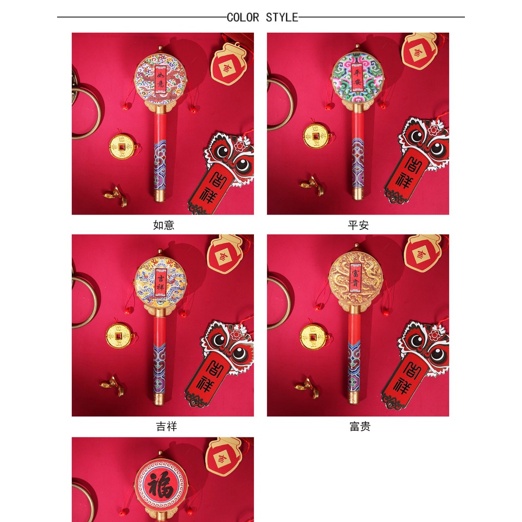 Traditional Rattle Drum Infant Children Hand Swinging Tambourine Gift ...