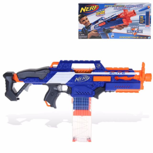 Nerf CS-18 N-Strike Elite Rapidstrike Motorized Rapid-fire Blaster Gun ...