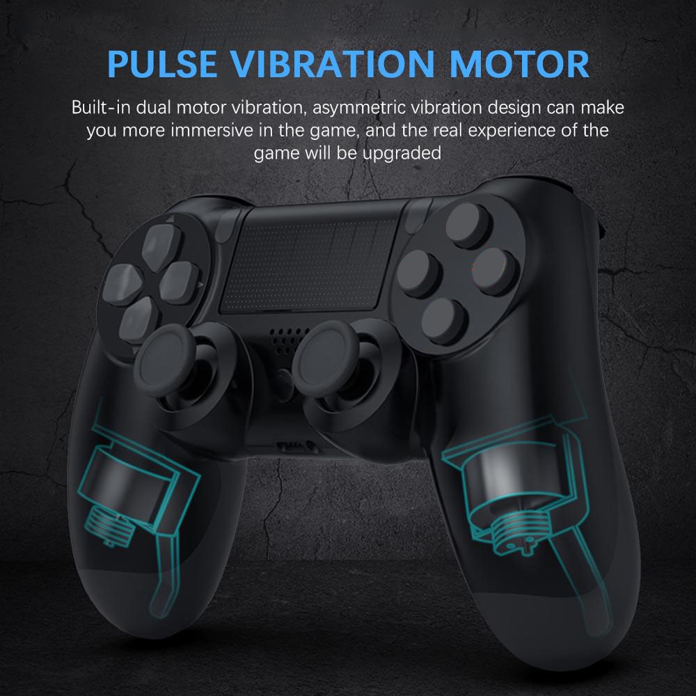 เกมแพด:Bluetooth Wireless Joystick Gamead for S4 Controller with Light ...