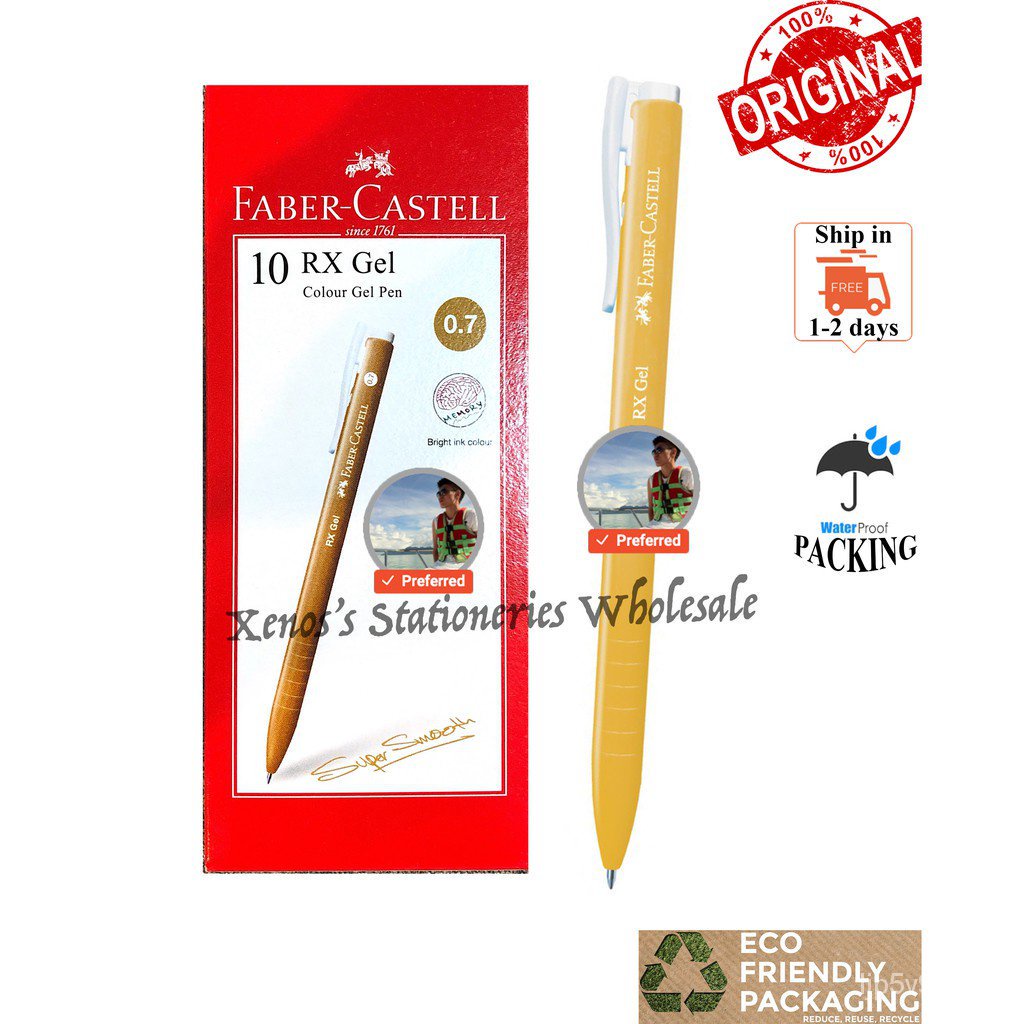Faber Castell RX Gel Pen 0.5mm 0.7mm / Faber-Castell RX Gel Pen 0.38mm ...