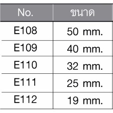 คลิปหนีบดำ ตราช้าง เบอร์ E108 E109 E110 E111 E112 - narisarawhaen - ThaiPick