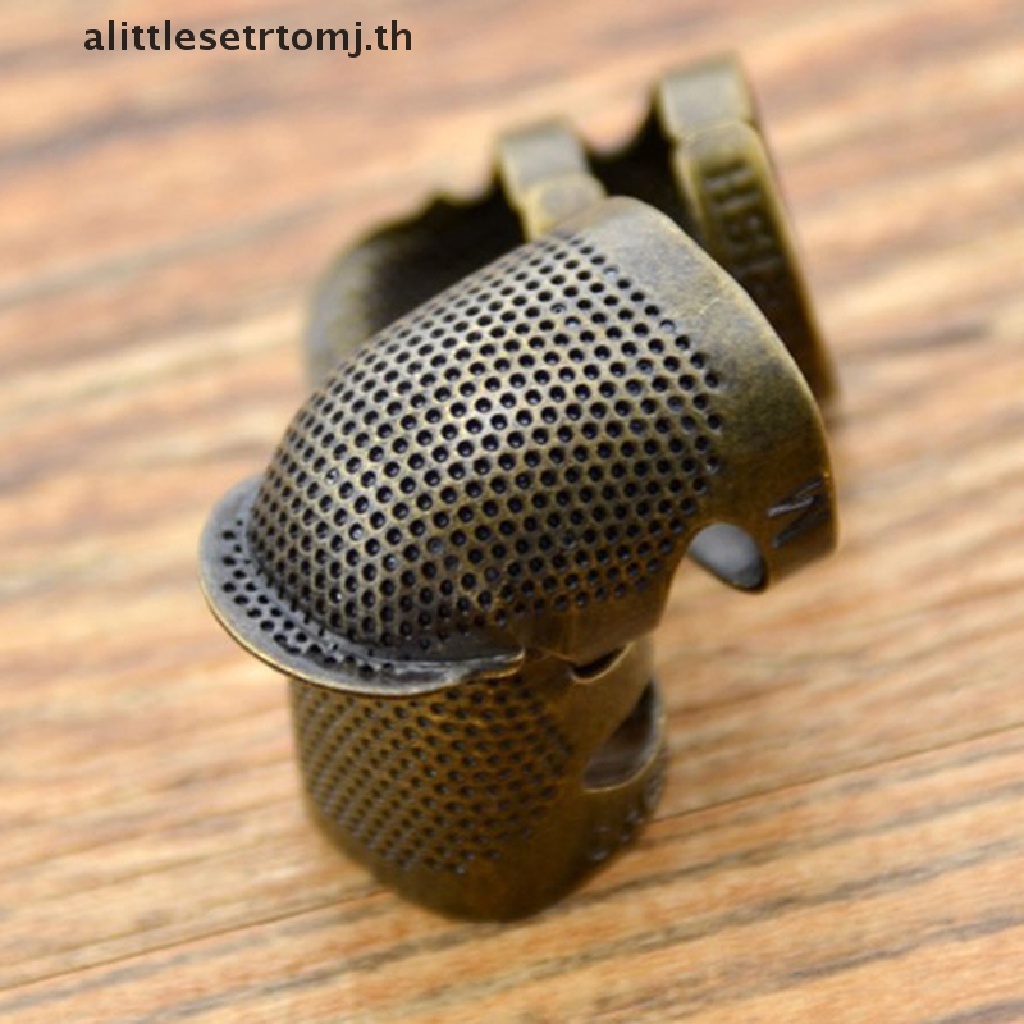 【alittlesetrtomj】 Finger Protector Vintage Gold Needle Thimble Metal ...