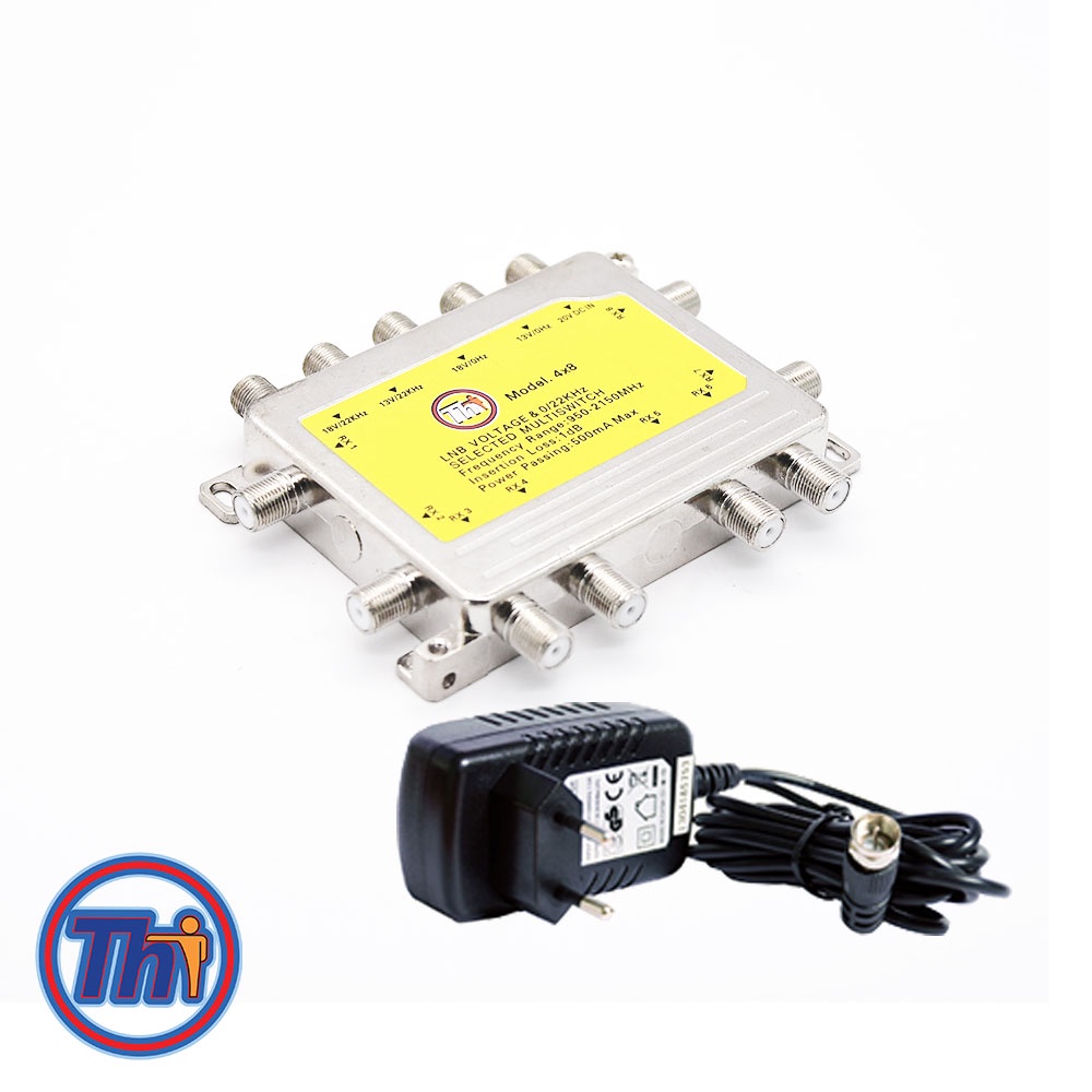 Thaisat Multiswitch Model. 4x8+Adapter | Shopee Thailand