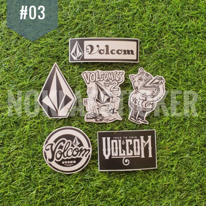 Stickers Volcomวอค่อมสติ๊กเกอร์เคลือบด้านกันน้ำกันรอยอย่างดี ...