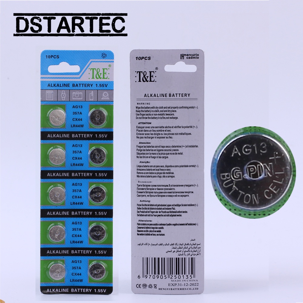 แบตเตอรี่10CS Button Battery 1.55V AG13 LR44 L1154 SR47 SG13 SR1154 S76 ila SR44 G13A G13 AG 13 ...