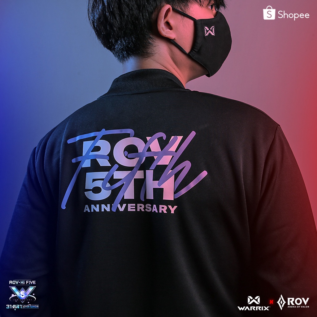 ล็อตสุดท้ายกับ WARRIX Jacket x RoV 5th Anniversary เสื้อแจ็คเก็ตเฟล็กฉลองครบรอบ 5 ปี ROV (WA ...
