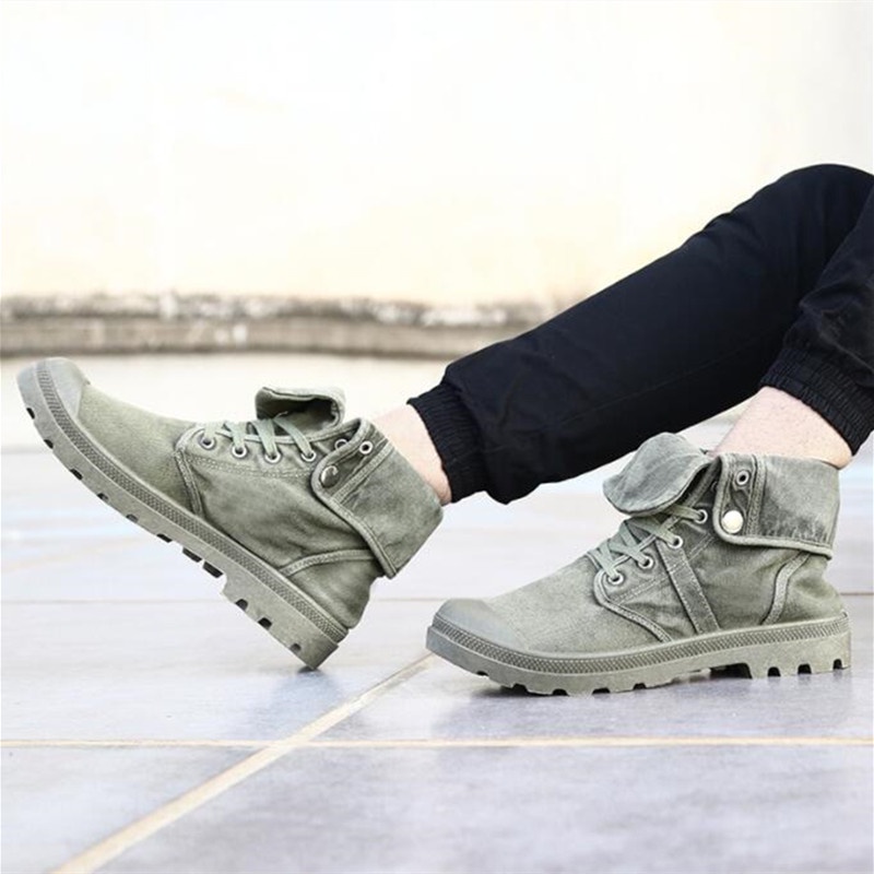 MEN hot sale Breathable Cowboy cloth Shoes high top Men falts ...