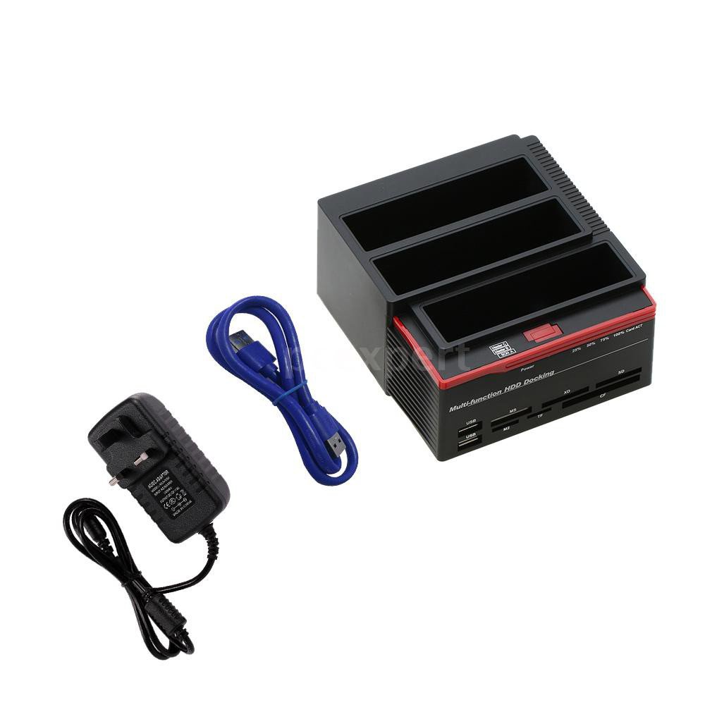 Fideco External Hard Drive Docking Station SATA USB 3.0 HDD Duplicator ...