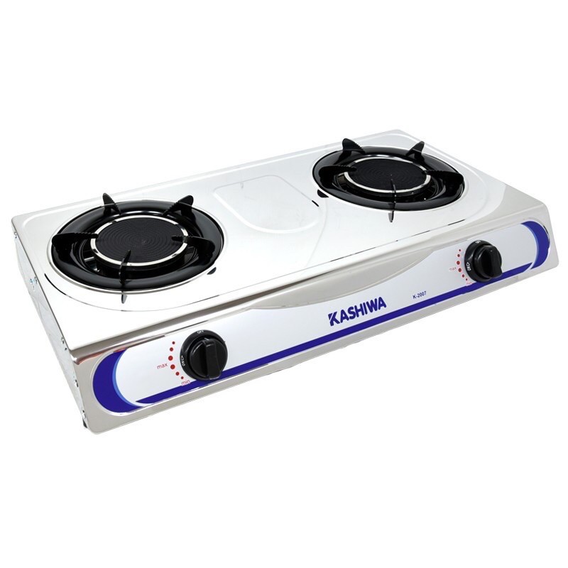 ☊KASHIWA รุ่น K-2007 เตาแก๊วหัวคู่ เตาแก๊ส 2 หัวเตา อินฟาเรด หัว - 8xypo4pyca - ThaiPick