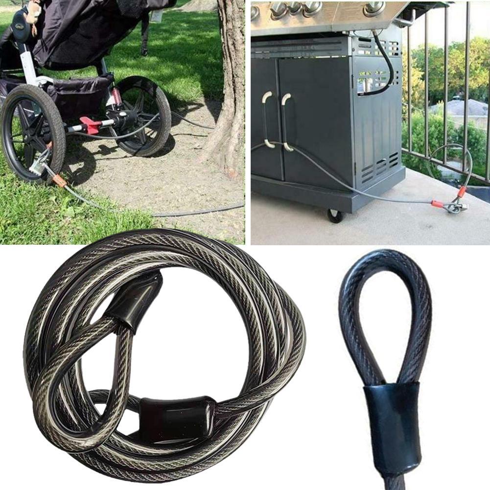 ล็อคป้องกันการโจรกรรม1.8m Bicycle Lock Cable Mtb Road Bicycle Antitheft ...