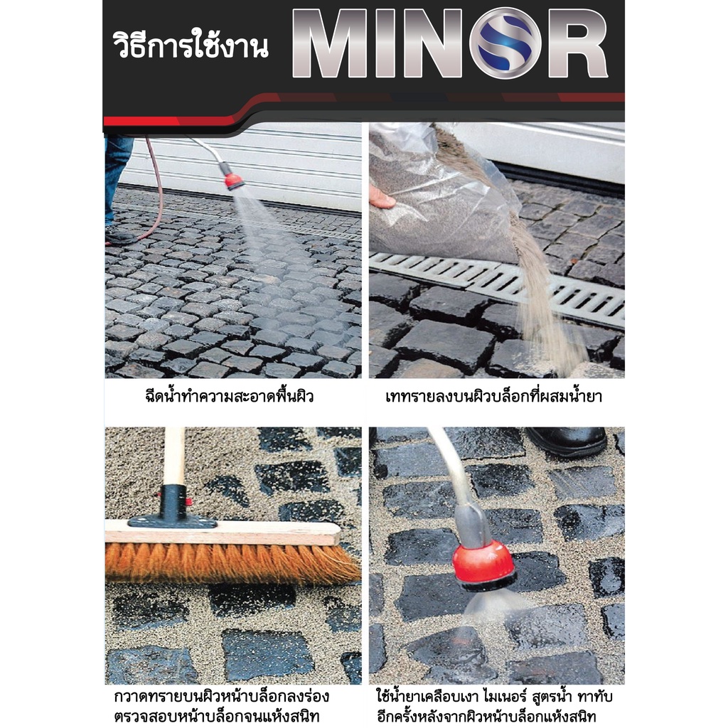 น้ำยาประสานทราย MINOR COATING VnJj | Shopee Thailand
