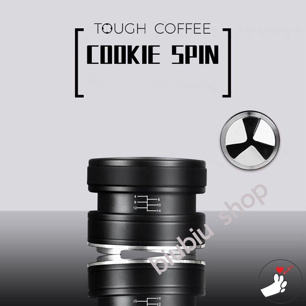 Tough coffee Distributor ที่เกลี่ยผงกาแฟ Cookie spin 51/53/58.5mm [หมุน ...