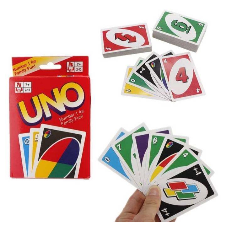 UNO CRAD GAME การ์ดเกมส์ อูโน่ (กล่องแดง) มี 108 ใบ กระดาษมัน | Shopee ...