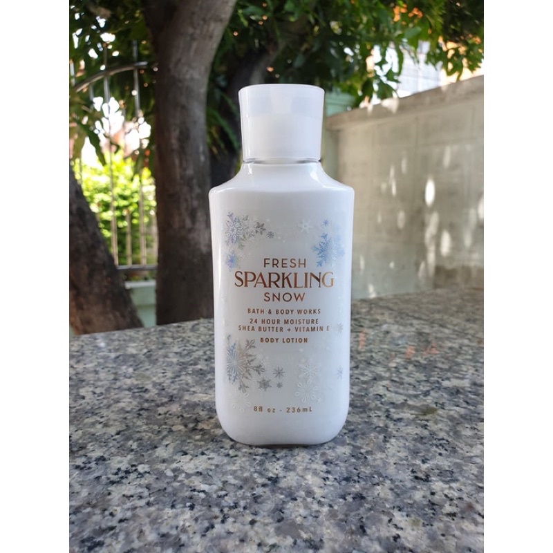 Bath & Body Works Fresh Sparkling Snow Body Lotion 236ml. ของแท้ ...