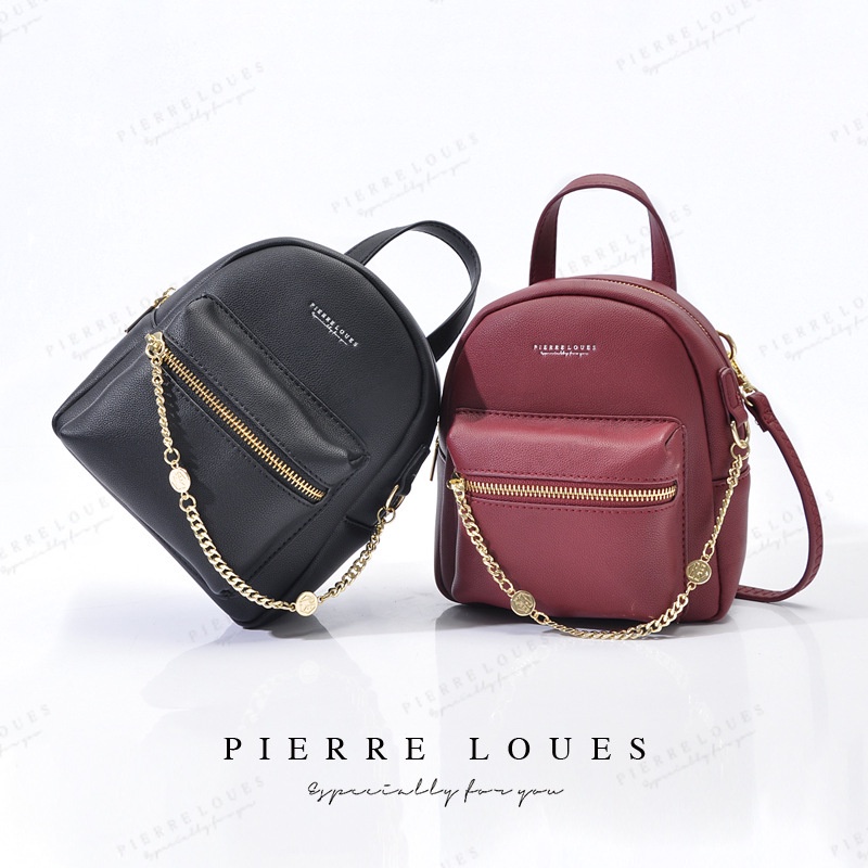 Pierre Loues ใหม่ กระเป๋าเป้สะพายหลัง กระเป๋านักเรียน แฟชั่นสไตล์เกาหลี ...