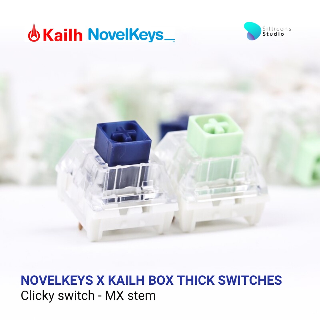 NK Box Thick NOVELKEYS X KAILH BOX THICK SWITCHES (Navy/Jade) | Shopee ...