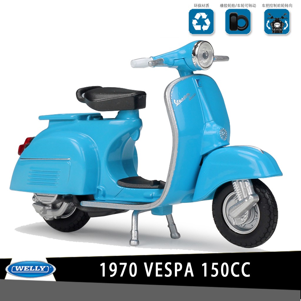 Vespa 150Cc 1970 Motorcycle Toy Model WV0I | Shopee Thailand