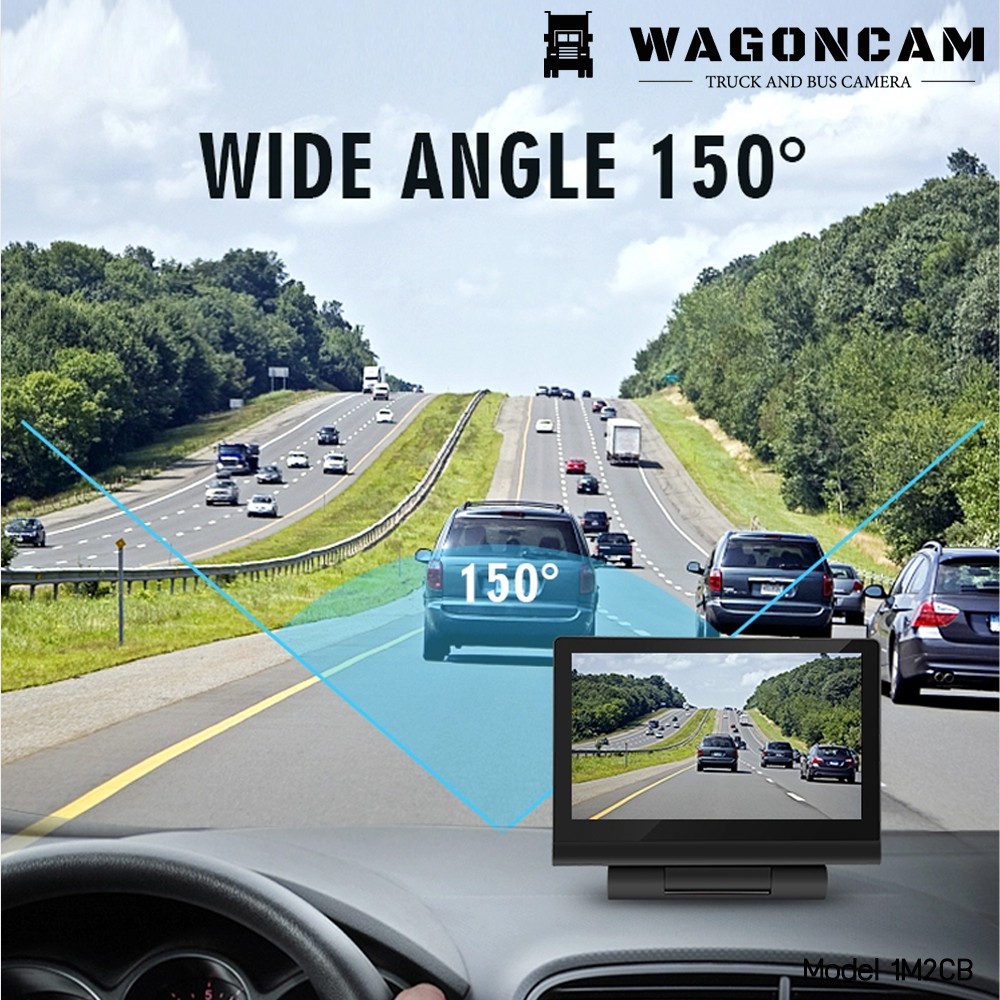 WAGONCAM รุ่น 1M2CB กล้องติดรถบรรทุก กล้องติดรถบัส กล้องติดรถพ่วง กล้องหน้าภายใน กล้องหลังกันน้ำ ...
