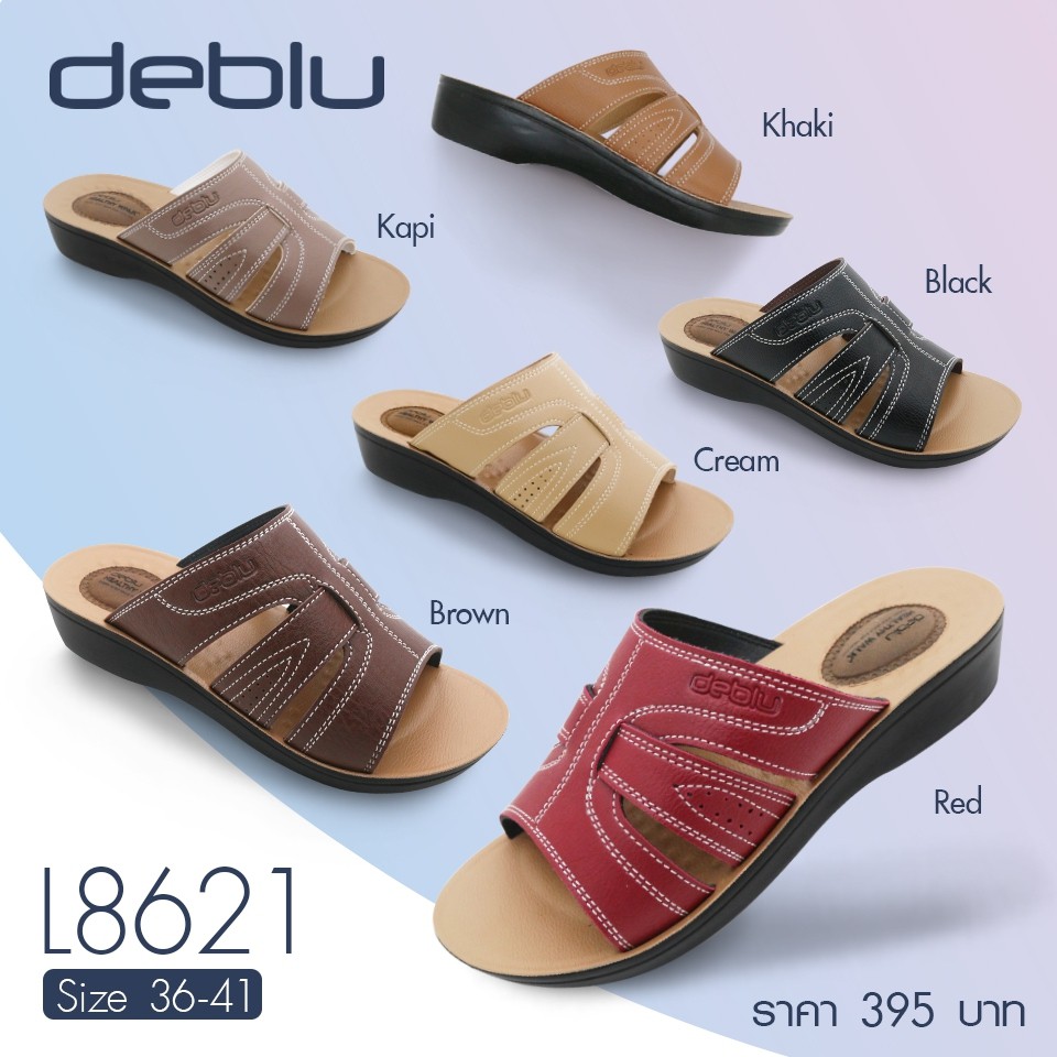 Deblu รองเท้าแตะเดอบลู-เพื่อสุขภาพ รุ่น L8621 - deblu_healthywalk - ThaiPick