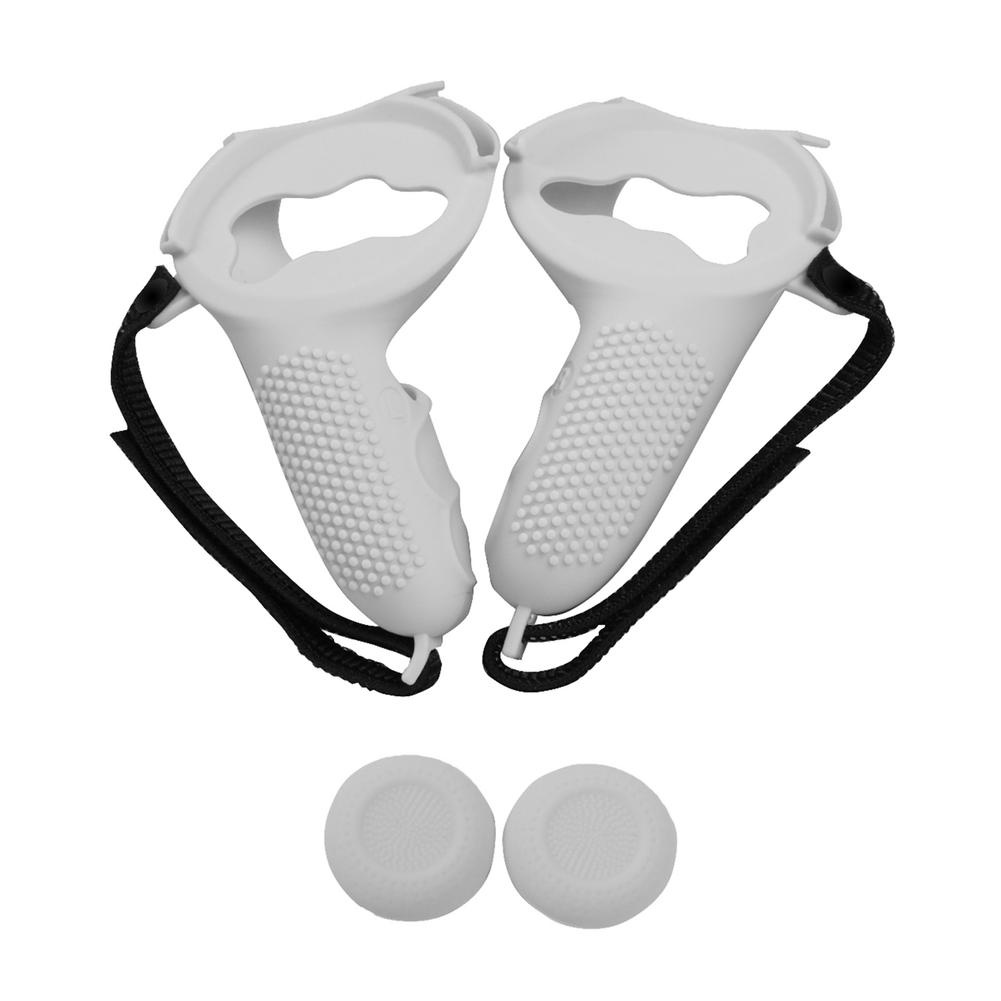 vr แว่นตา：Touch Controller Silicone Gri Ring Cover for Oculus Quest 2 ...