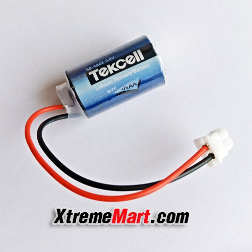 แบตเตอรี่ Tekcell SB-AA02 3.6V 1/2AA 14250 Lithium 1200 mAh plug (ขั้ว ...