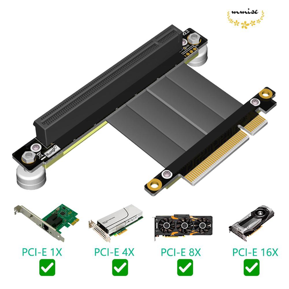 mmise* 15cm PCI-e PCI Express 16X to 8X Graphics Card Ribbon Extension ...