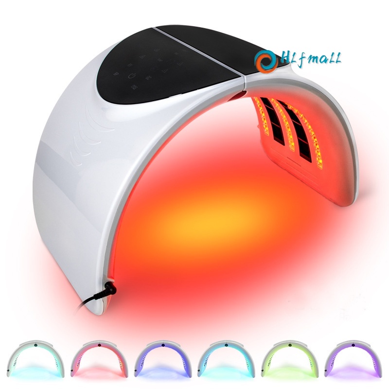 Foldable Photon PDT Led Light Facial Mask Machine 7 Colors Acne ...