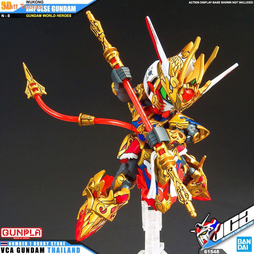 ஐ ℡BANDAI GUNPLA SD GUNDAM WORLD HEROES SDW WUKONG IMPULSE GUNDAM โมเดล ...