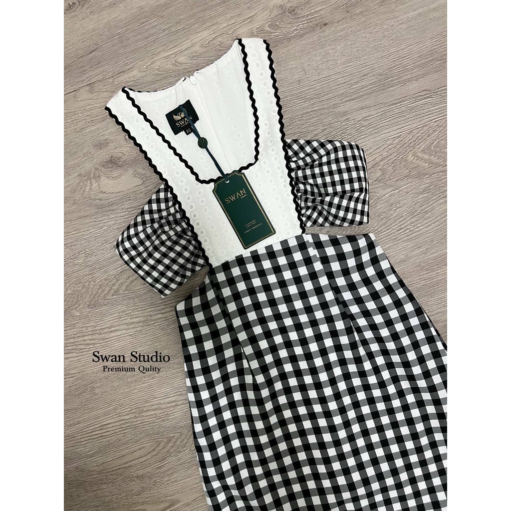 S26 พร้อมส่ง เดรสสก็อตทรงหางปลา ป้าย Swan - pn_fashionshop1213 - ThaiPick