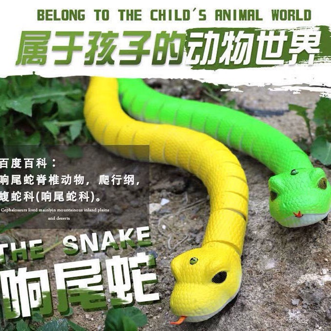 Remote Control Toy Anti-Real Snake Rechargeable Electric Trick ...