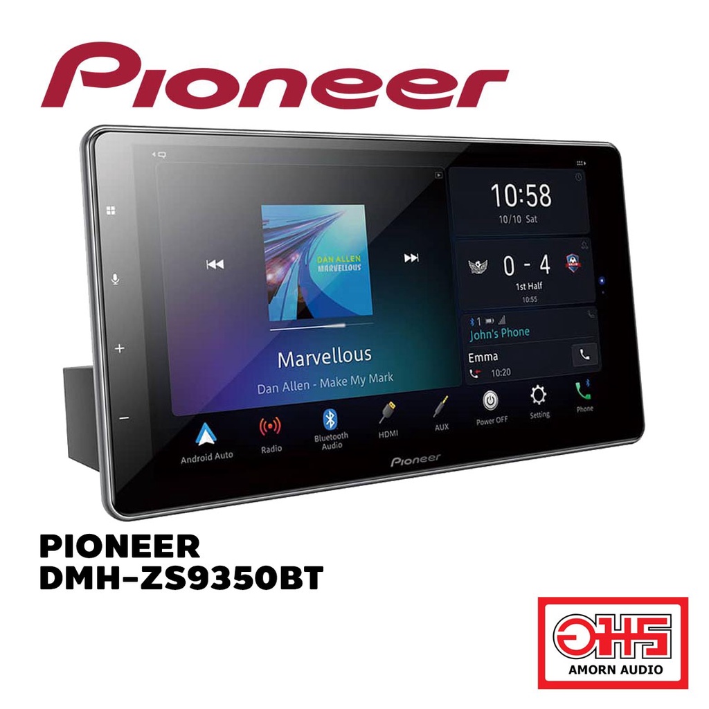 PIONEER DMH-ZS9350BT เครื่องเล่นเสียง วิทยุรถยนต์ หน้าจอ 9 นิ้ว มี ...