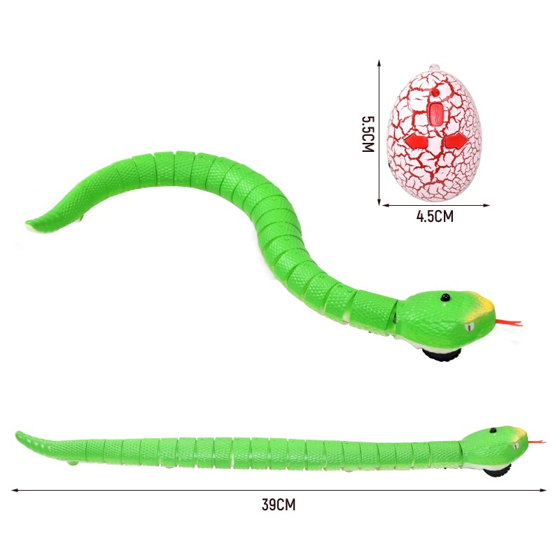 RC Animal Infrared Remote Control Snake with Egg Rattlesnake Kids ...