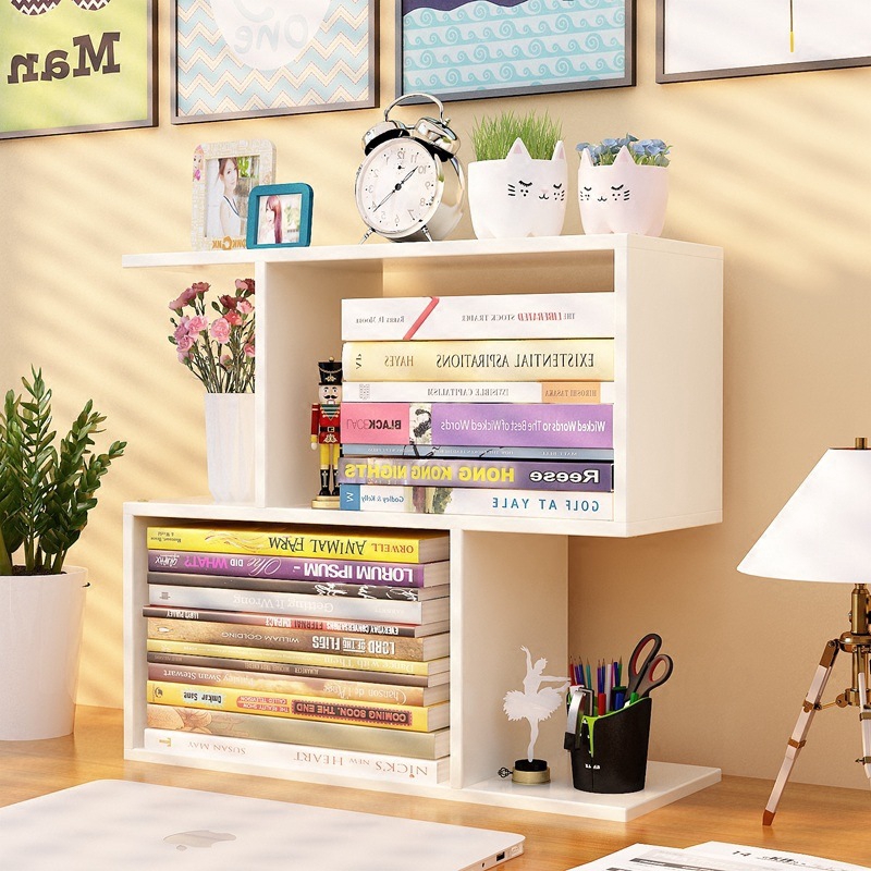 Creative Simple Student with Space Office Book Desktop Rack Simple ...