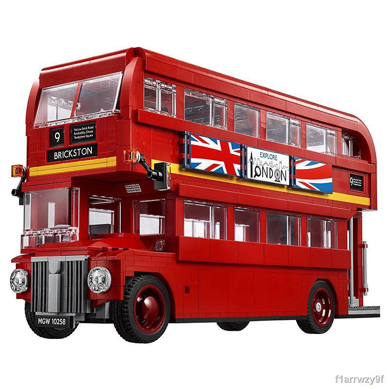 ราคาต่ำสุดโปรโมชั่นร้านค้า☾ ใช้งานร่วมกับ Lego Red London Double Decker ...