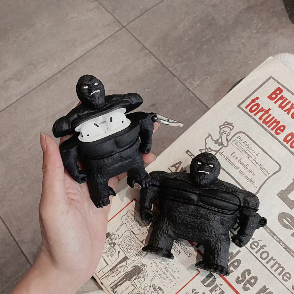 Cute cartoon Godzilla Kong Kim For Apple Airpods1 / 2 Pro3 Headset Set ...