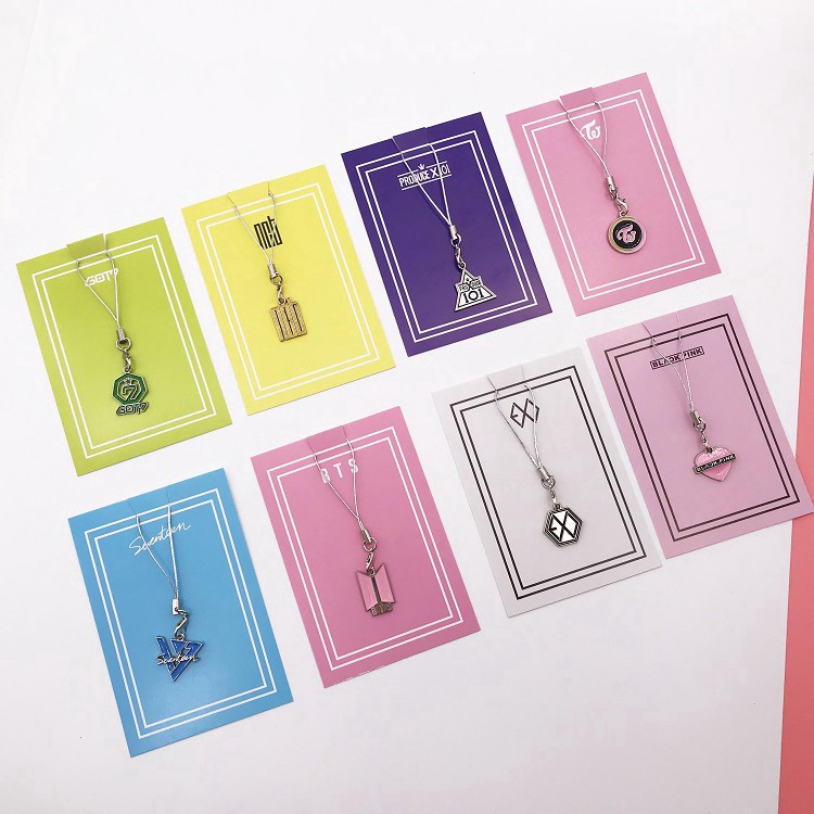 hotKPOP BTS EXO GOT7 TWICE BLACKPINK NCT X1 SEVENTEEN Necklace Mobile ...