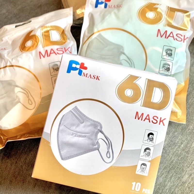 แมส 6D Mask PT Mask 6D หน้ากาก 6D แมสพี่อั้ม หน้ากากอนามัยทางการแพทย์ ...