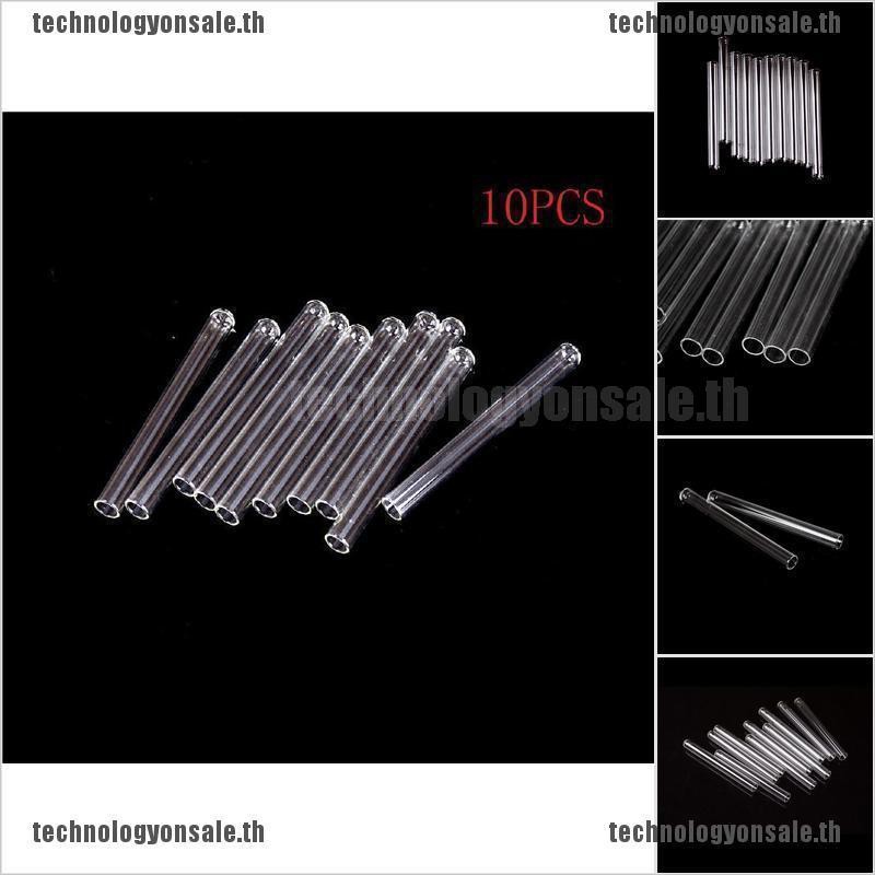 TNS 10Pcs 100 mm Pyrex Glass Blowing Tubes 4 Inch Long Thick Wall Test ...
