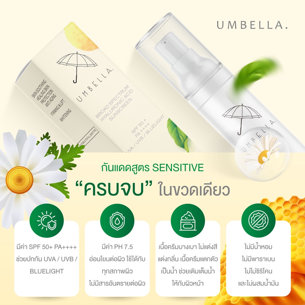 ส่งฟรีไม่ต้องใช้โค้ด ครีมกันแดดหนูร่ม umbella ขนาด 30ml ...