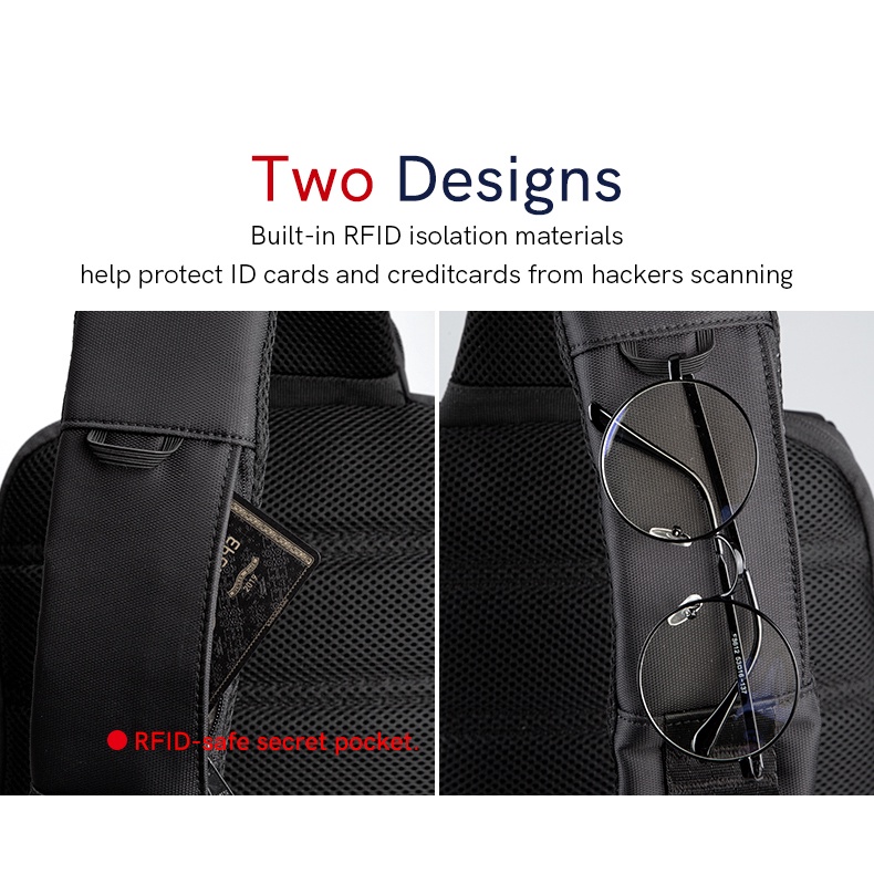 NewKingsons 13.3 Inch Sling Bag Anti-theft USB Charging Messenger Chest ...