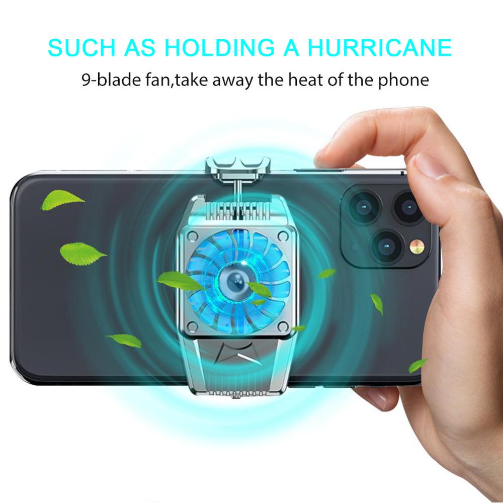 Universal Mini Mobile Phone Cooling Fan Radiator Turbo Hurricane Game ...