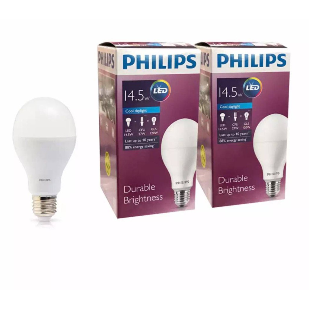 Philips High Lumen หลอด LED (14.5W) เกลียว E27 แสง Cool Day Light หลอด ...