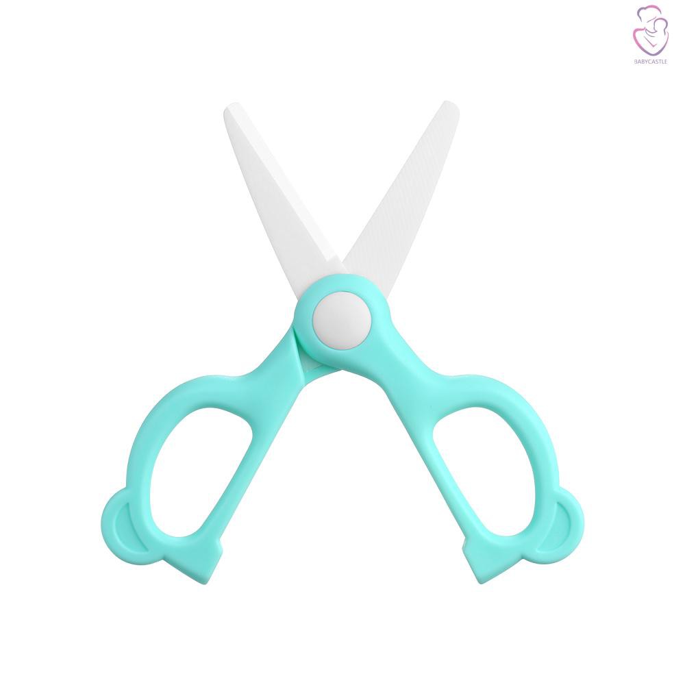 bcaBaby Food Scissors Ceramic with Storage Box Portable Baby DIY Food ...