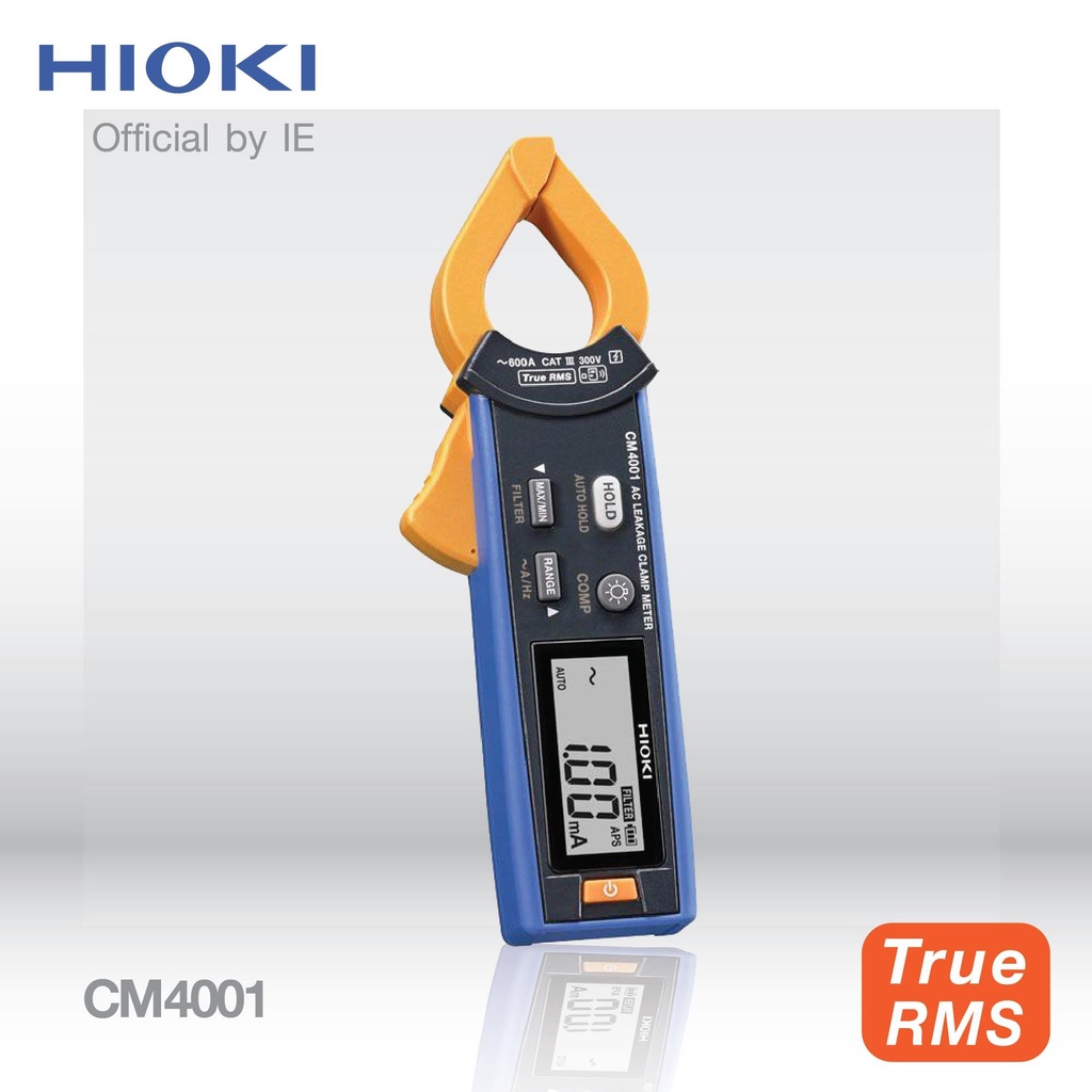 HIOKI CM4001 แคลมป์มิเตอร์วัดกระแสรั่วไหล (Leakage Clamp Meter) คำนวณ ...