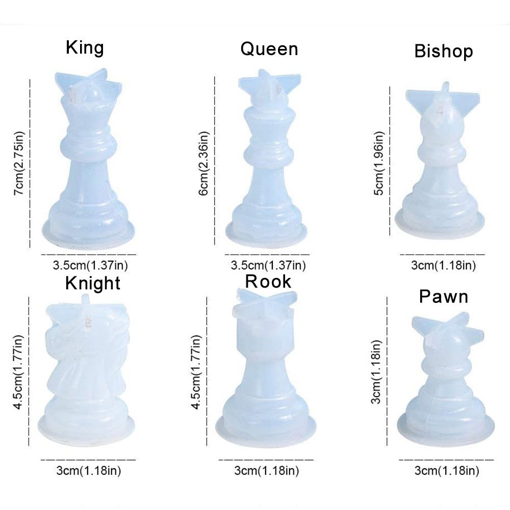 NICKOLAS Queen King Horse Resin Molds For The Manufacture of Chess ...