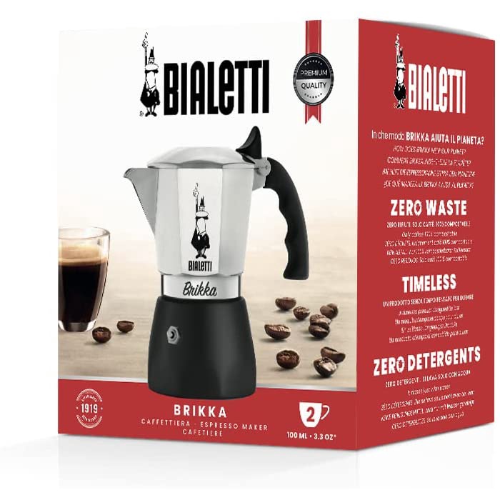 Bialetti Brikka moka pot 2 cup 4 cup รุ่น 2018 2020 หม้อต้มกาแฟ บริกก้า ...