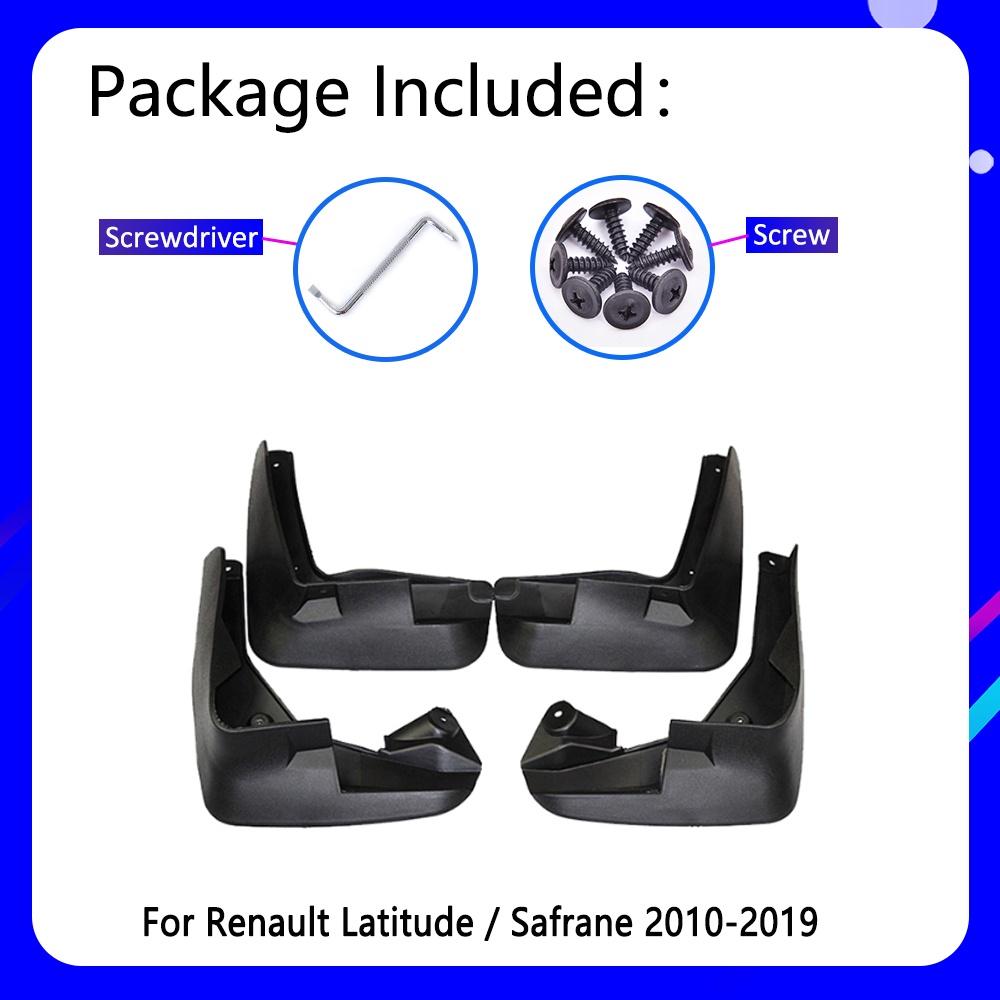 Mudguards fit for Renault Latitude 20102019 Safrane Samsung SM5 2017 ...